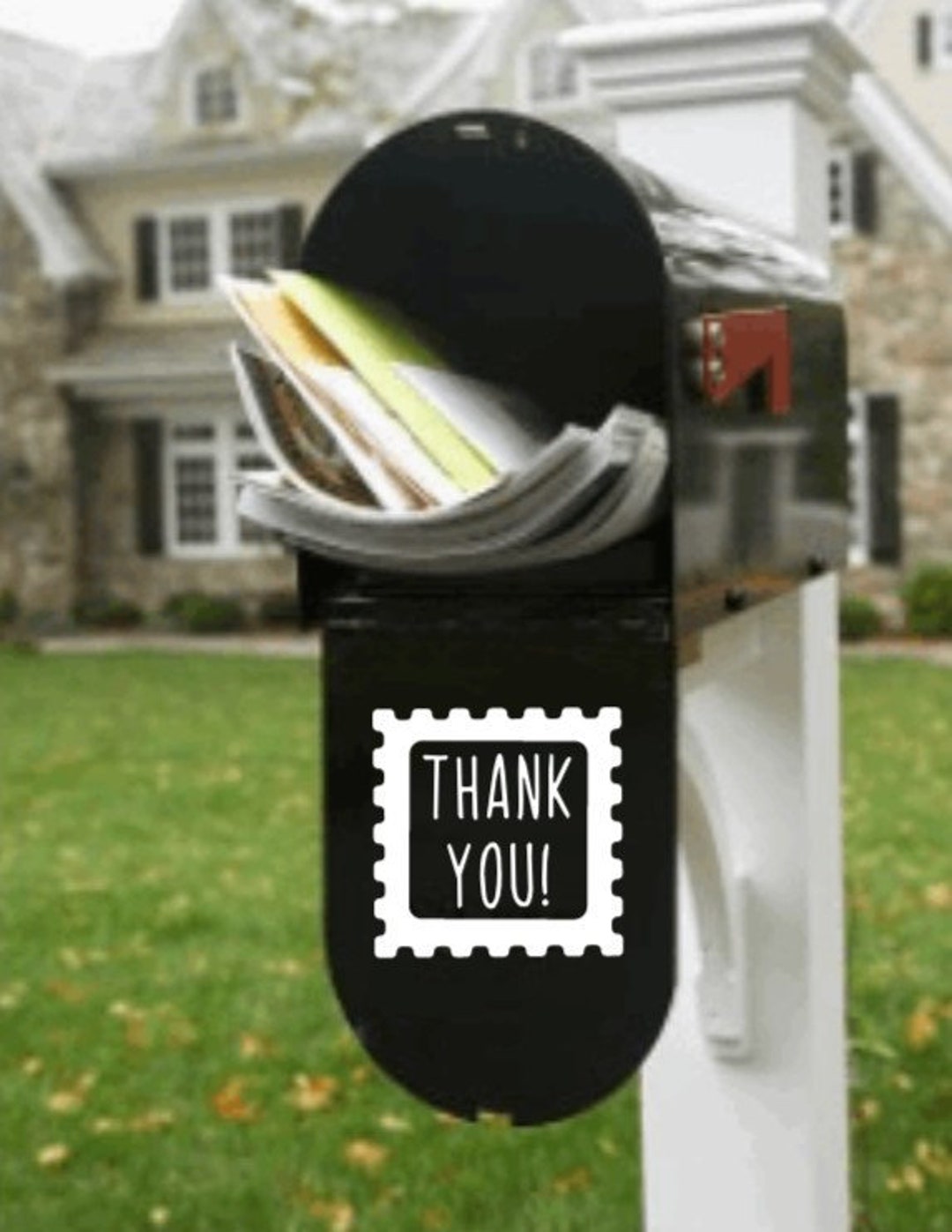 Thank You Mailbox Decal, Mailbox Decal, Postal Worker Appreciation ...