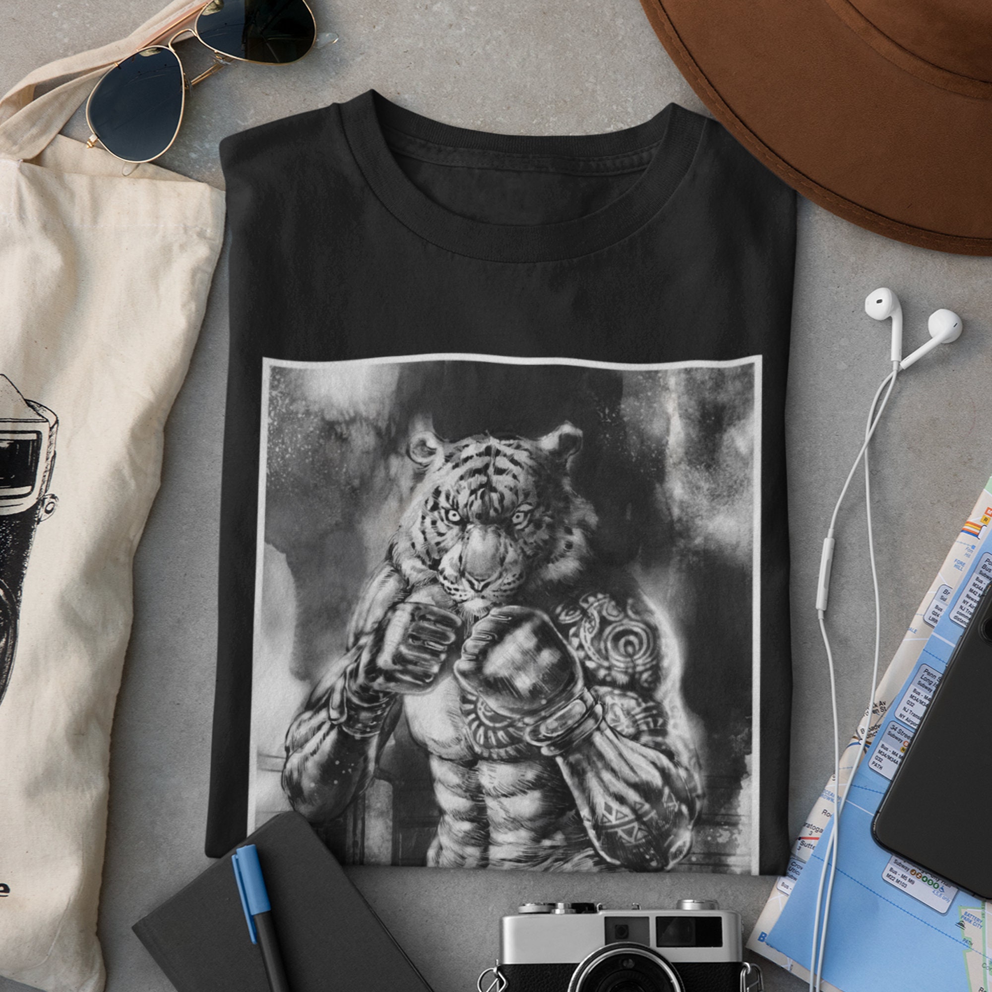 Fighter / Tiger / Boxer / Fitness / Motivated / Mens Womens T Shirt ...