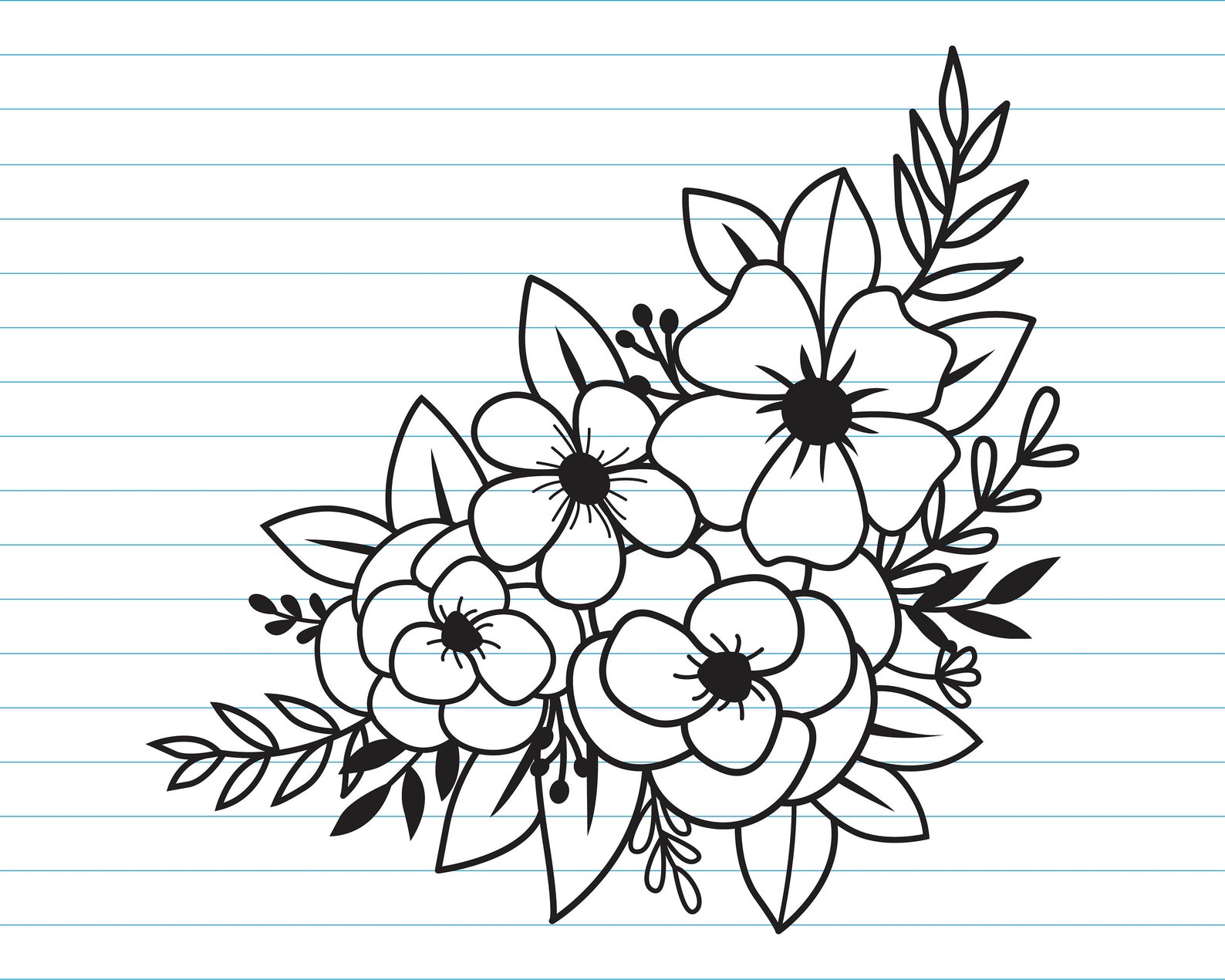 Floral Svg Floral Svg Bundle Flower Svg Cut Files Flower - Etsy