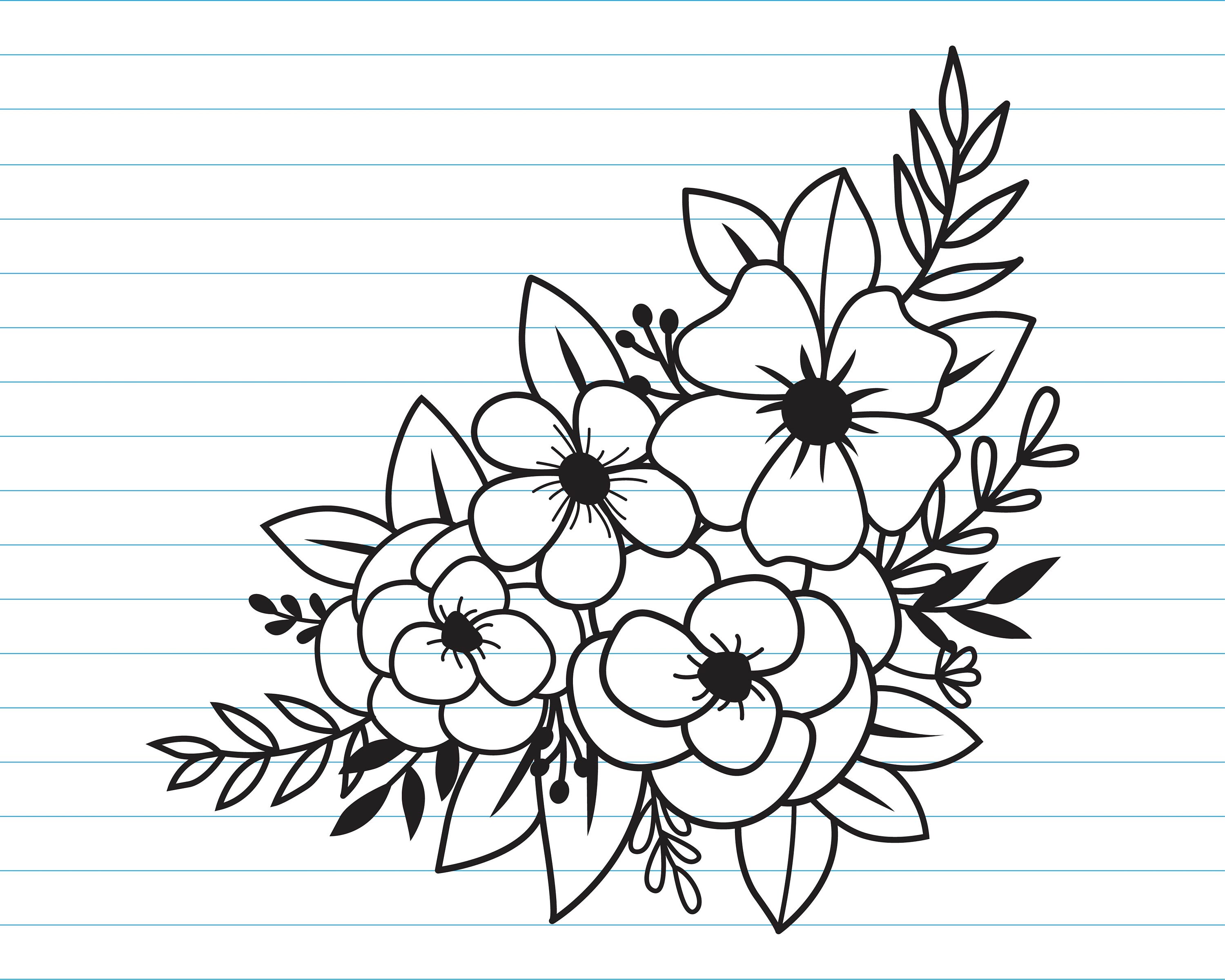 Floral Svg Floral Svg Bundle Flower Svg Cut Files Flower | Etsy Canada