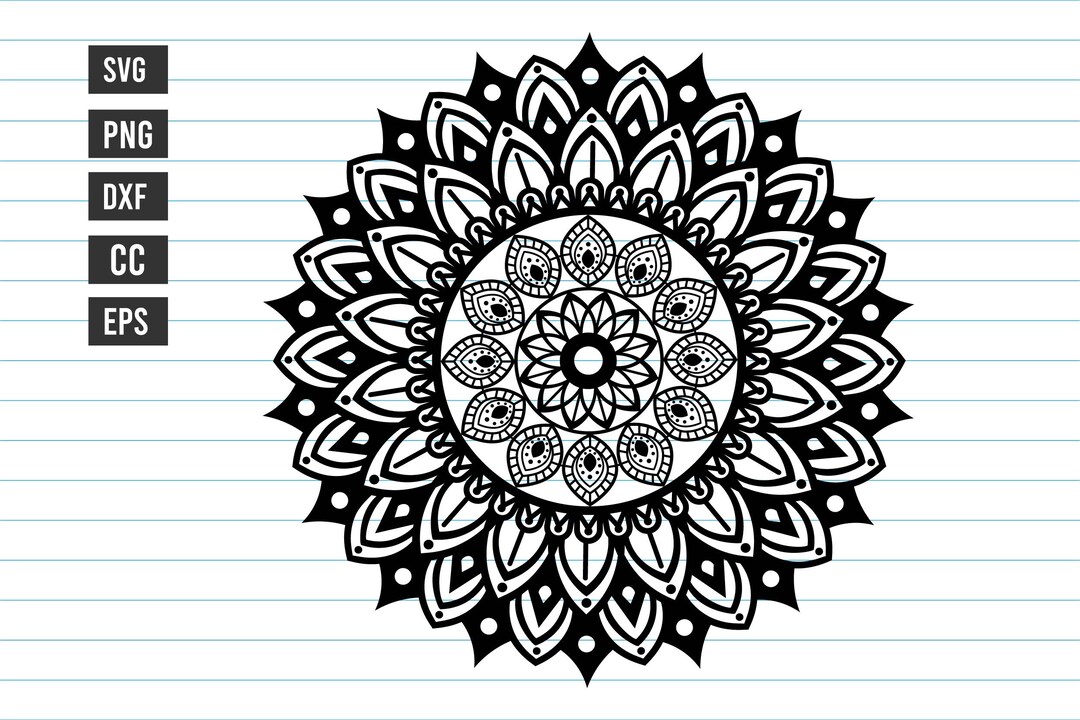 Mandala Svg, Mandala Monogram Svg, Paper Cut Template, Svg Files for ...