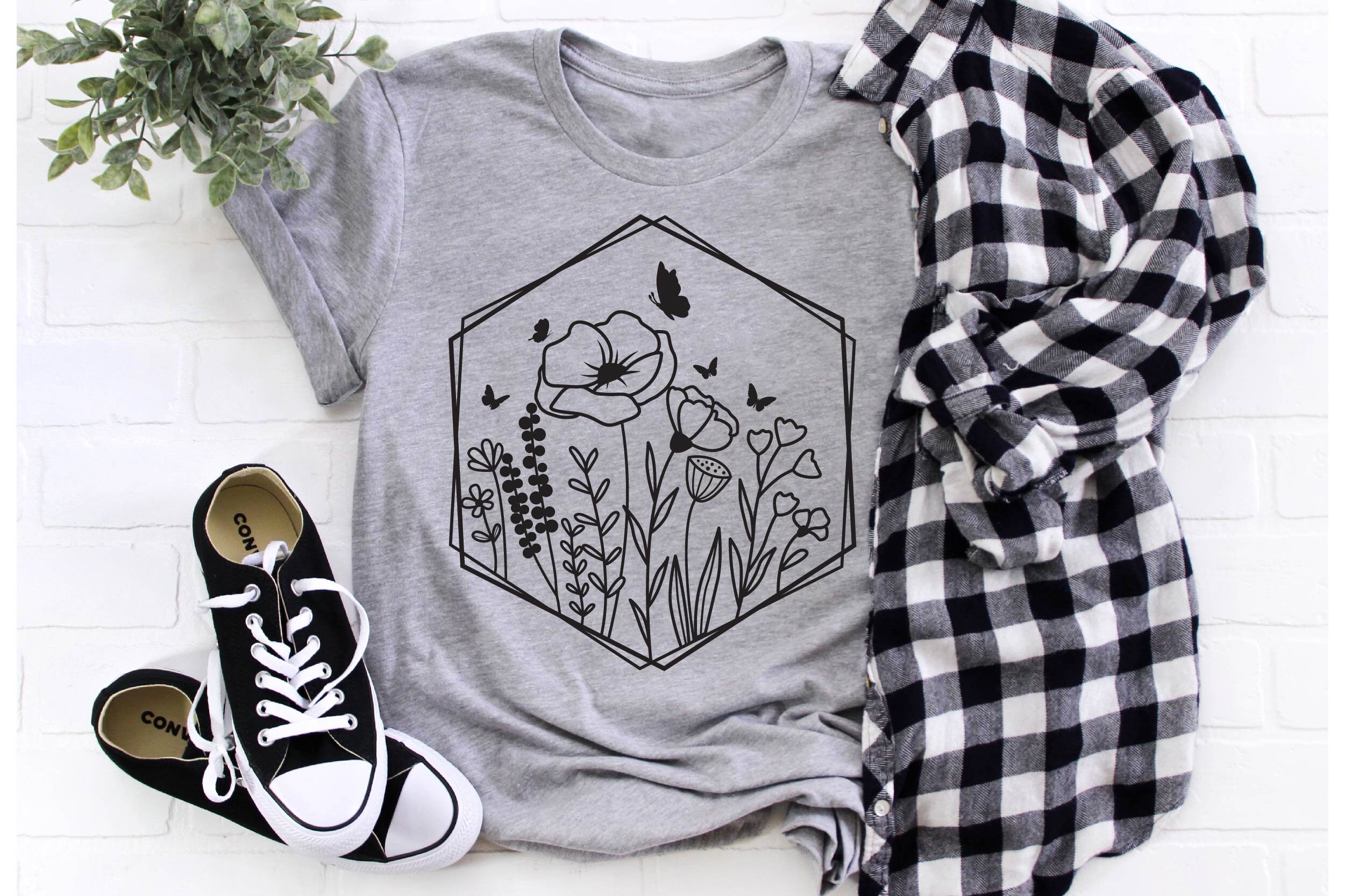 Flower Svg Flower Frame Svg Flower Border Svg Flower Shirt | Etsy