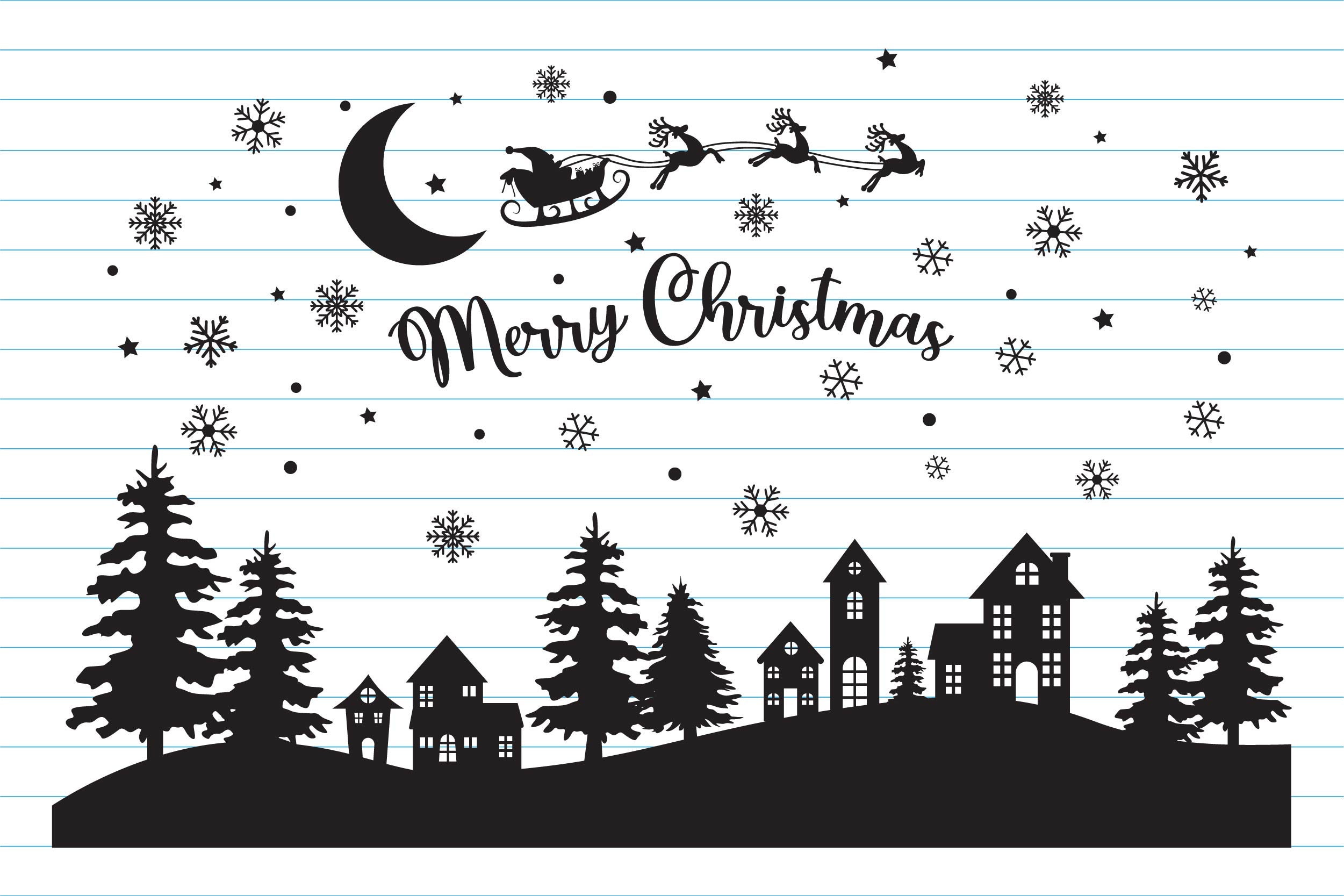 Christmas Svg Christmas Shrirt Svg Christmas Scene Svg - Etsy
