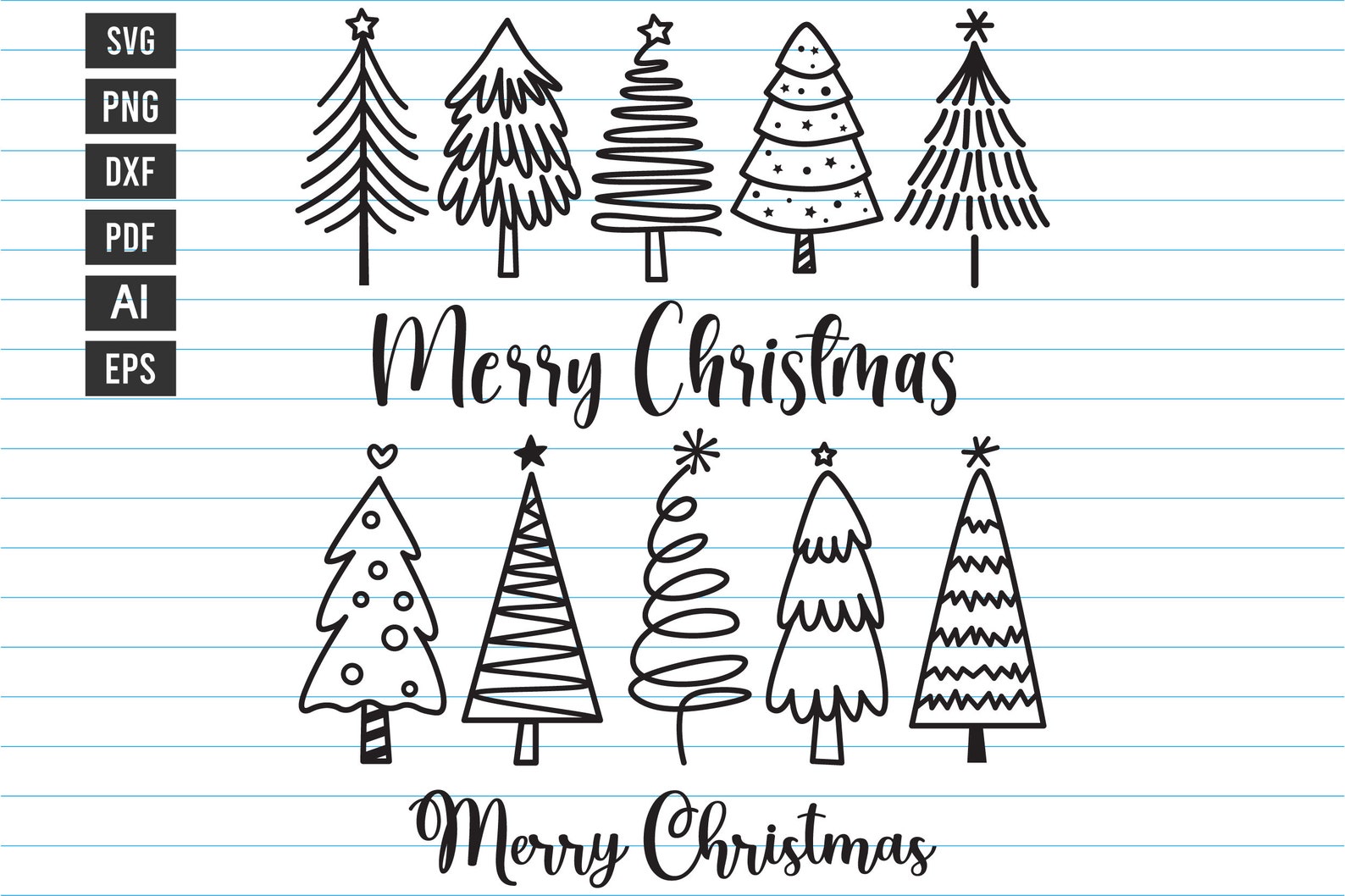 Christmas Tree Svg Christmas Tree Svg Bundle Christmas Tree - Etsy