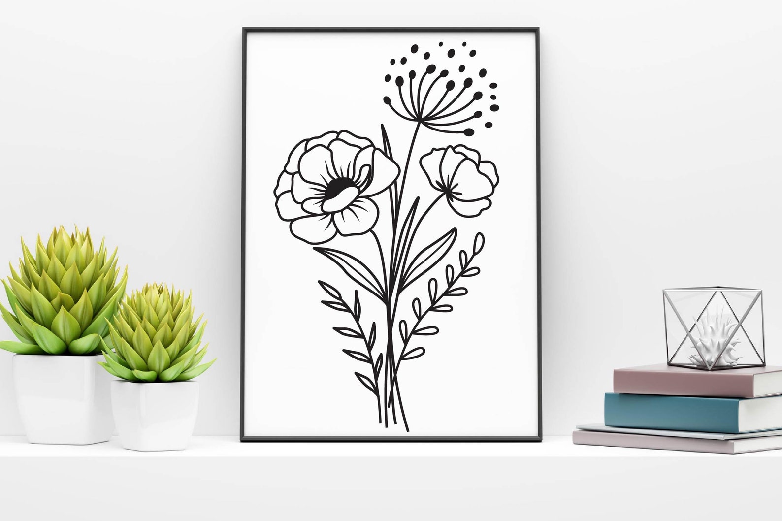 Wildflower Svg Files, Flower Svg, Wildflower Svg, Stay Wild Svg, Flower ...