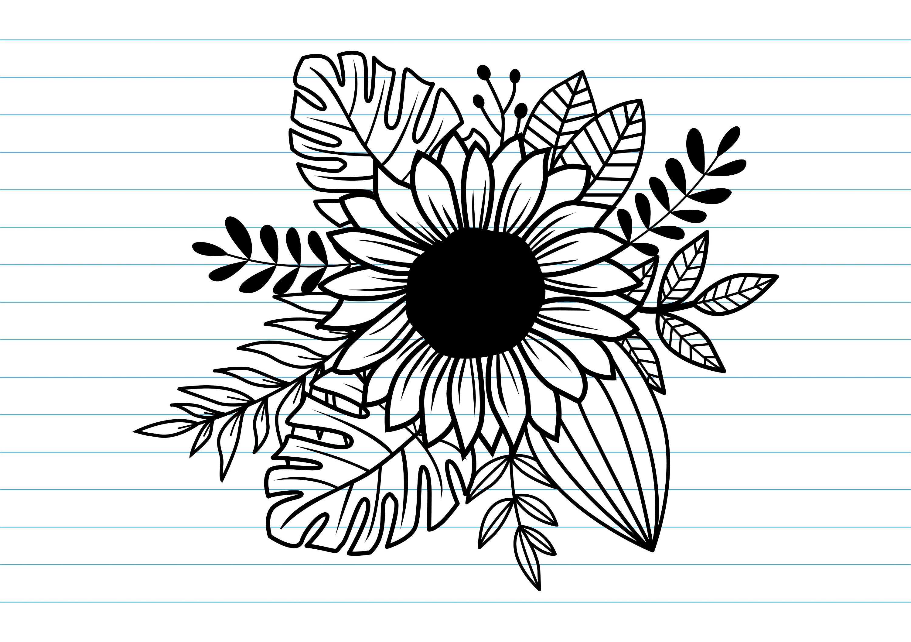 Flowers Svg Flower Bouquet Svg Flower Bundle Svg Flower Svg | Etsy