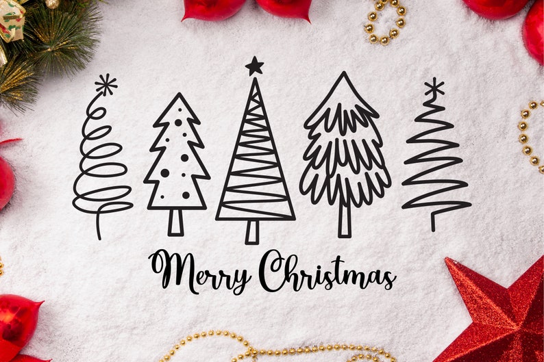 24 Christmas Tree Svg Bundle Christmas Svg Files Christmas - Etsy