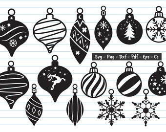 Baubles Christmas Balls SVG Files for Silhouette Cameo and - Etsy Australia