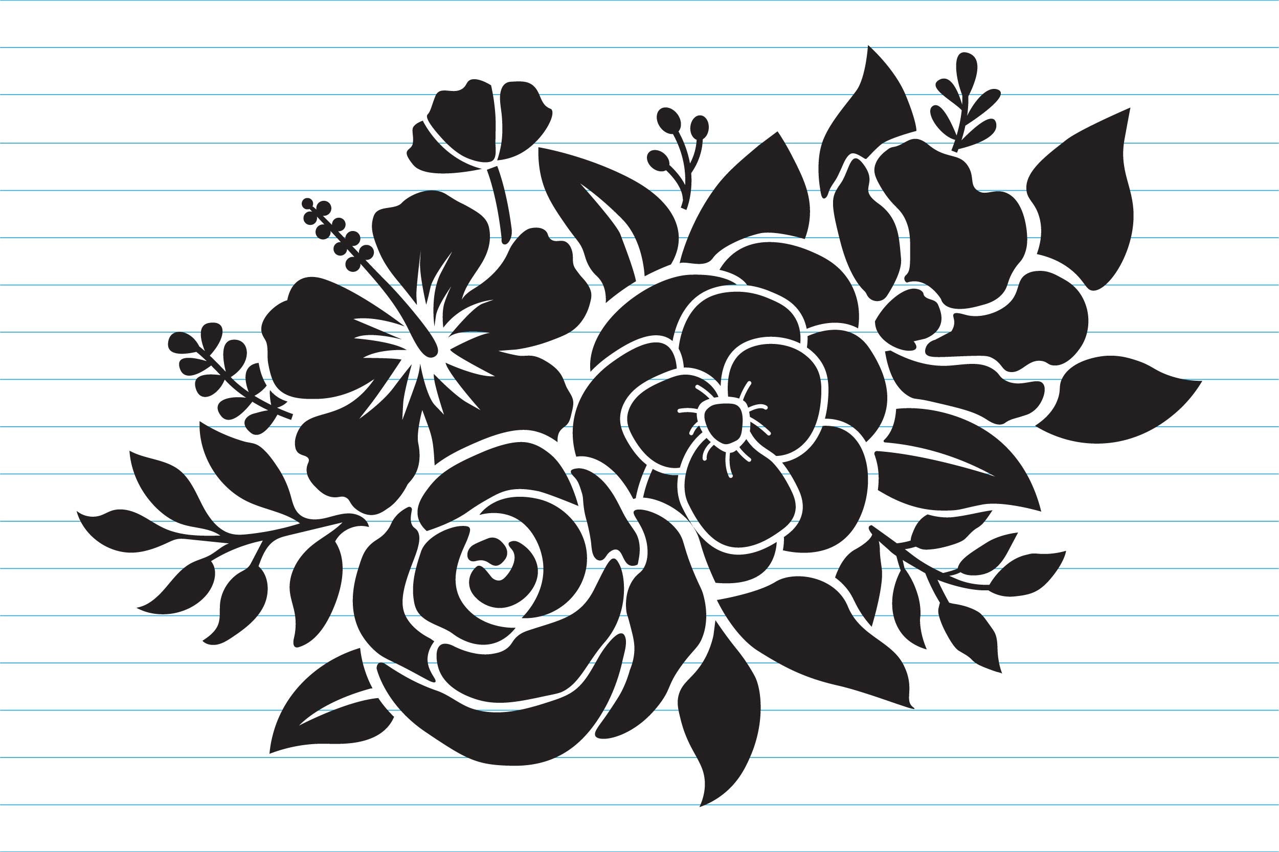 Flower Svg Bundle Flower Svg Files Flower Bouquet Svg | Etsy Australia