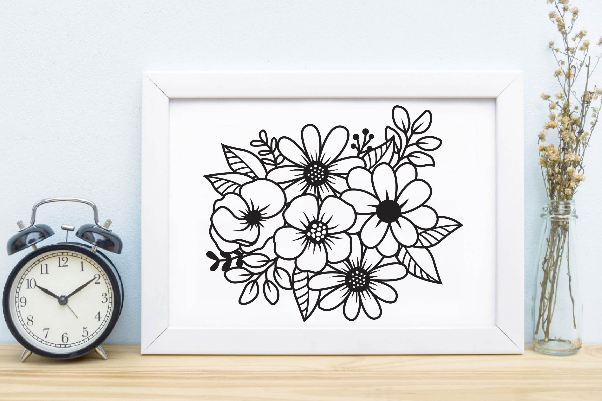 Flower Svg Files, Flower Svg Bundle, Flower Border Svg, Flower Svg Cut ...