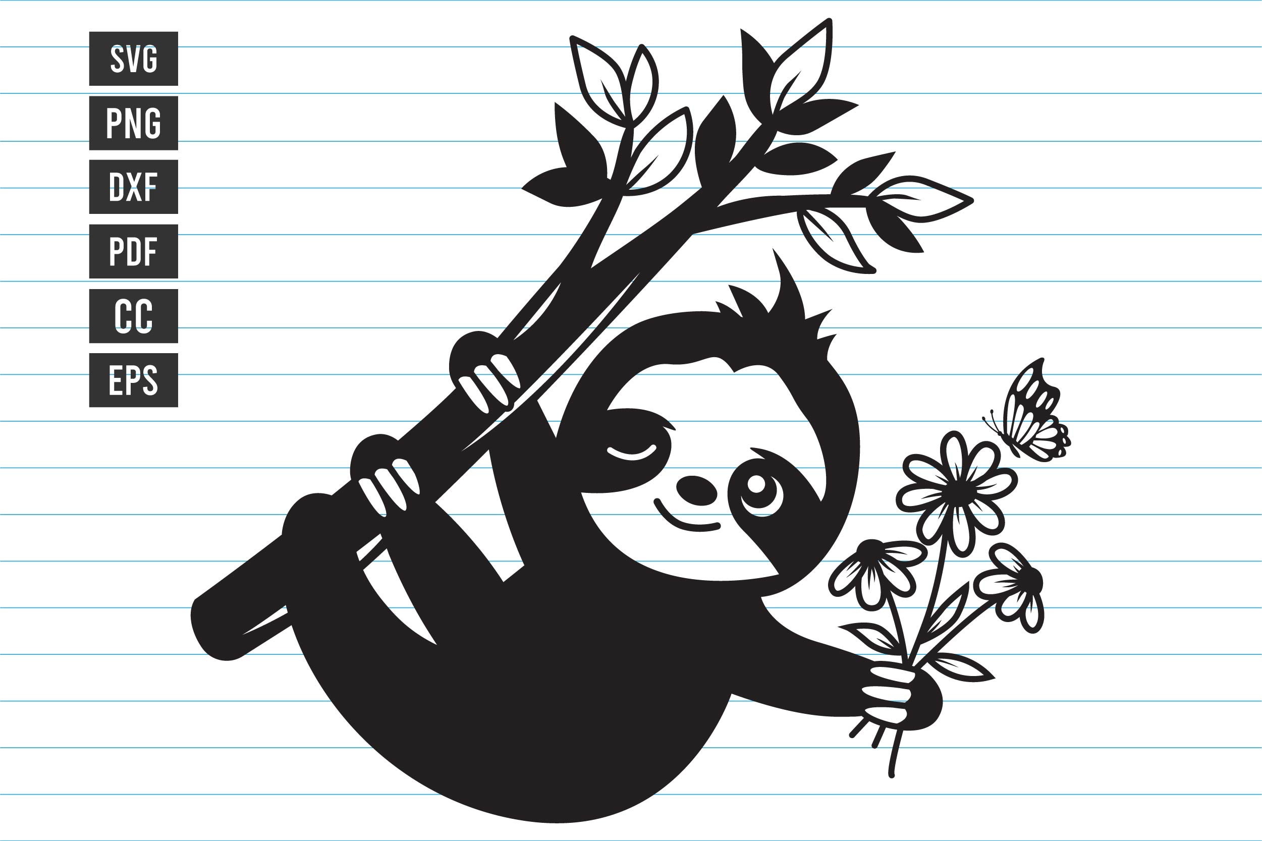 Sloth Svg Flower Sloth Svg Baby Sloth Svg Sloth Svg File - Etsy
