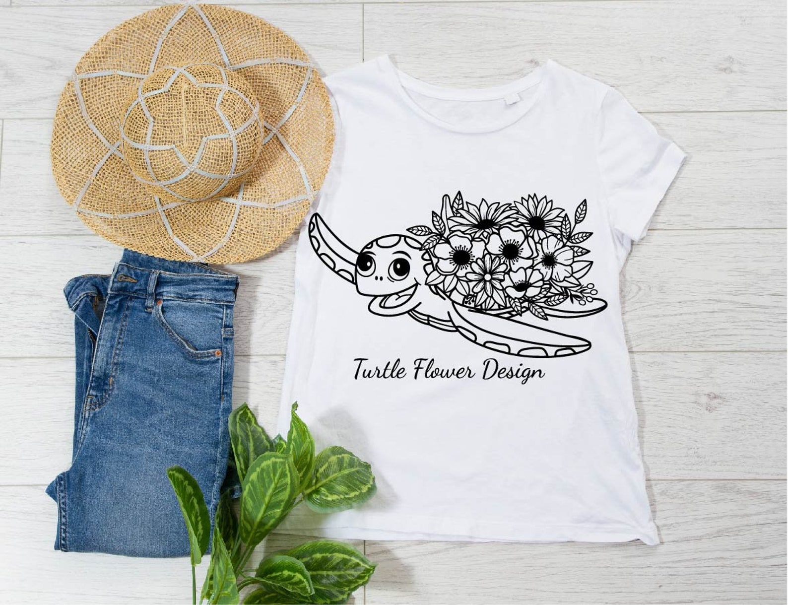 Turtle Flower Svg Flower Turtle Svg File Turtle Flower Svg | Etsy