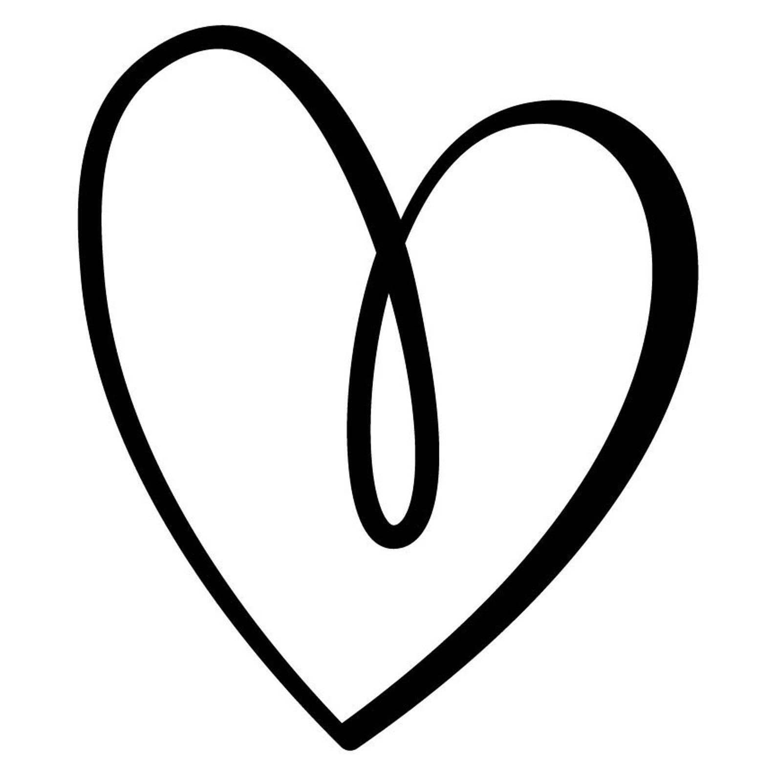 Hart Svg Hand getekend Hart Svg Doodle Hart Svg Hart Bundel | Etsy ...