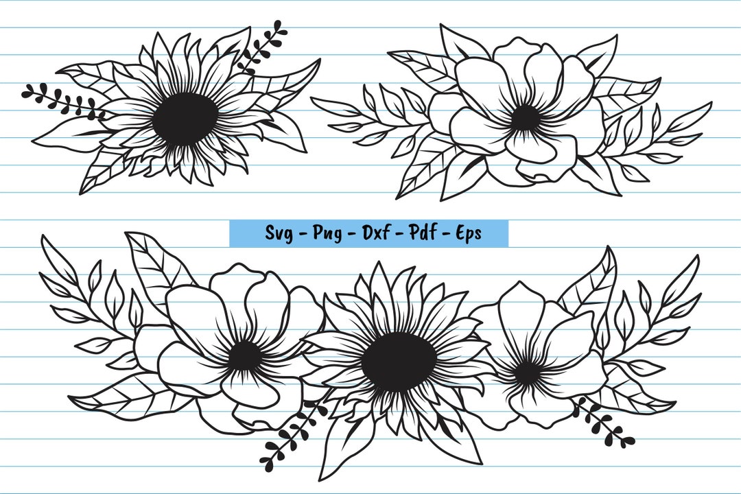 Flower Svg, Flower Svg Bundle, Flower Bouquet Svg, Flower Svg Cut Files ...