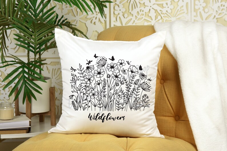 Wildflower Svg Files Flower Svg Wildflower Blooms Svg - Etsy