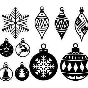 Christmas Ball Svg, Christmas Ornament Svg Bundle, Christmas Decoration ...