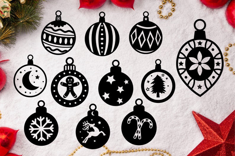 25 Christmas Balls Svg Bundle Christmas Ball Svg Christmas - Etsy