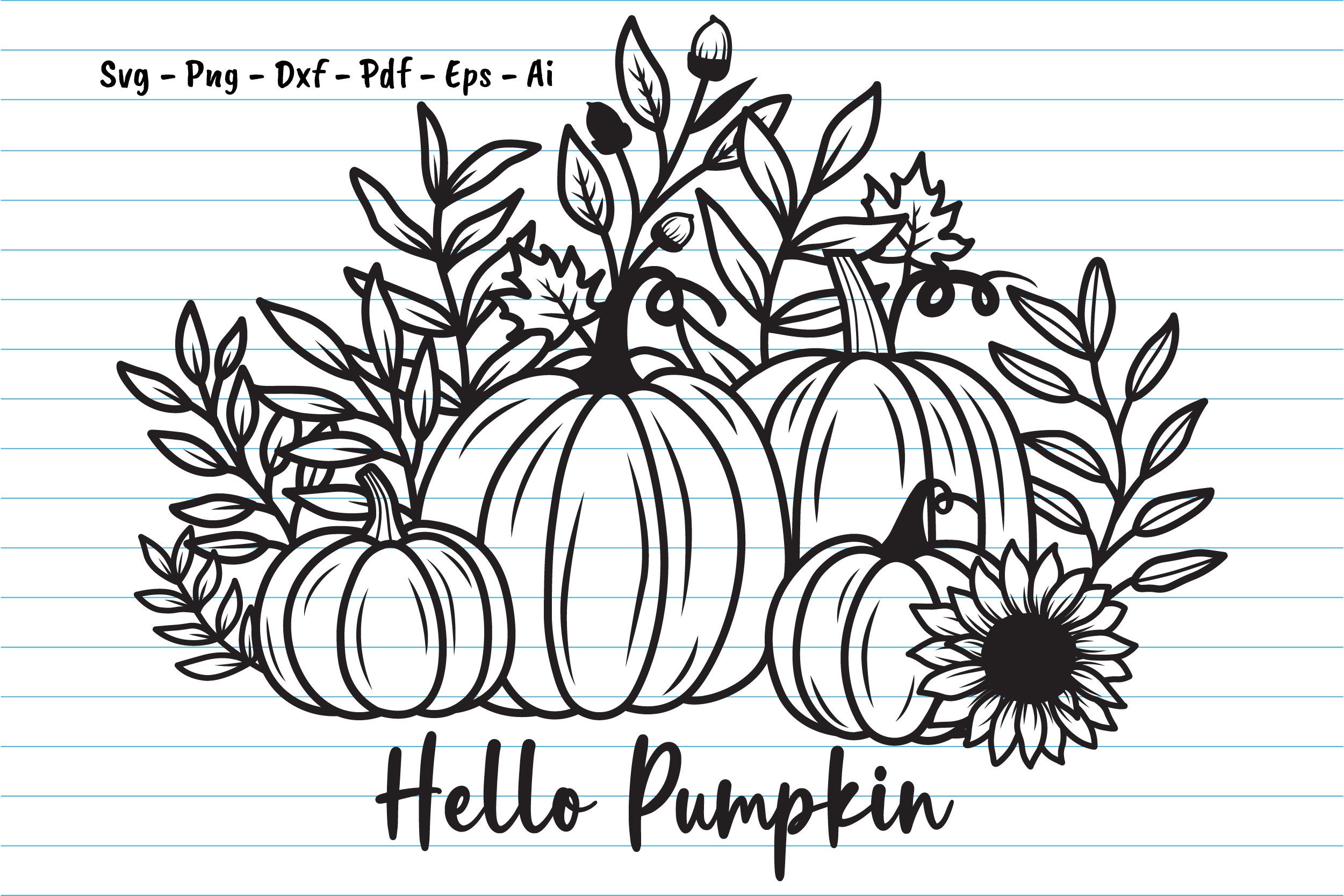 Hello Pumpkin Svg Fall Pumpkin Svg Fall Shirt Svg - Etsy