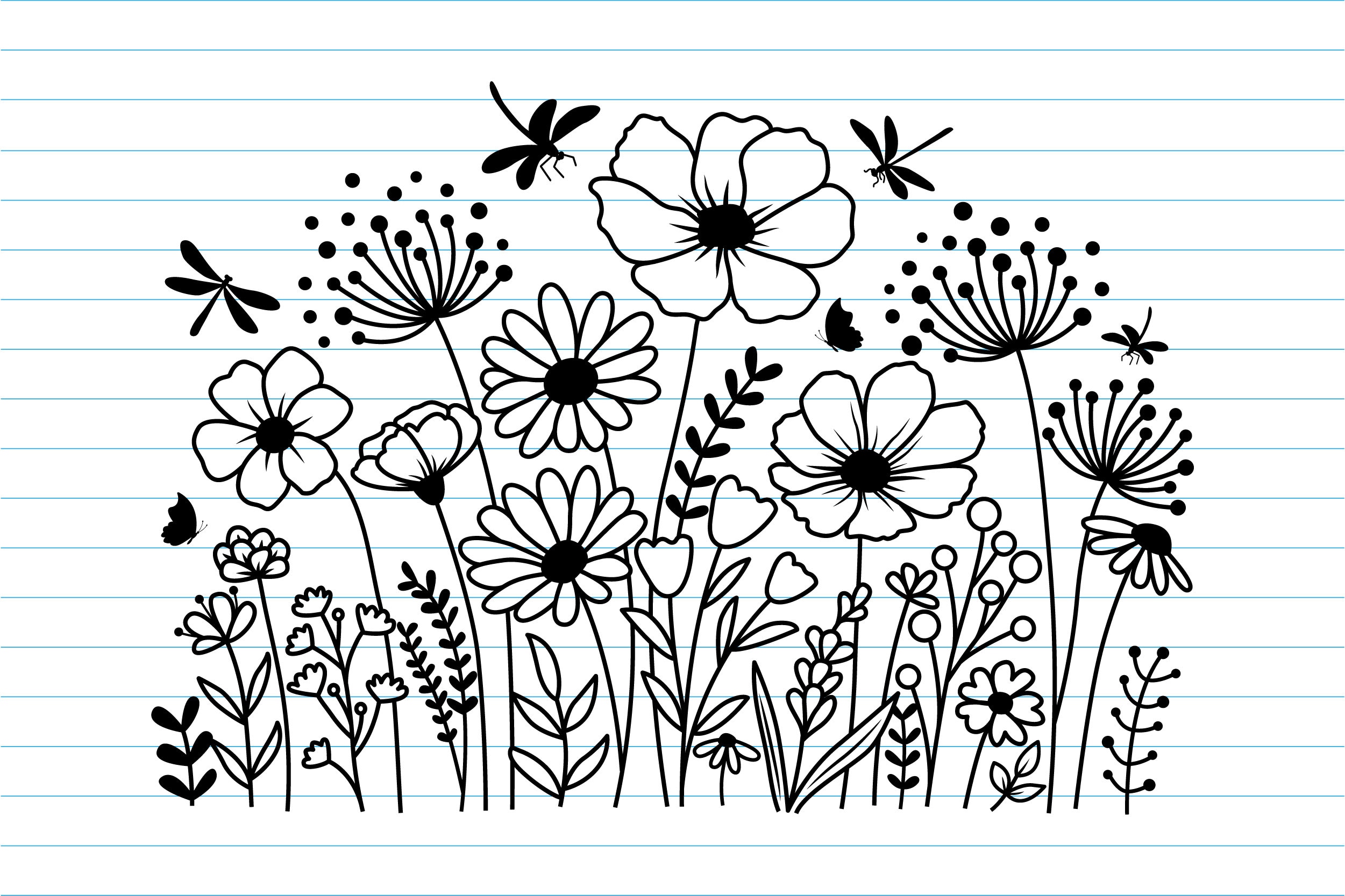 5 Wildflower Svg Bundle Wildflower Svg Files Flower Svg - Etsy Australia