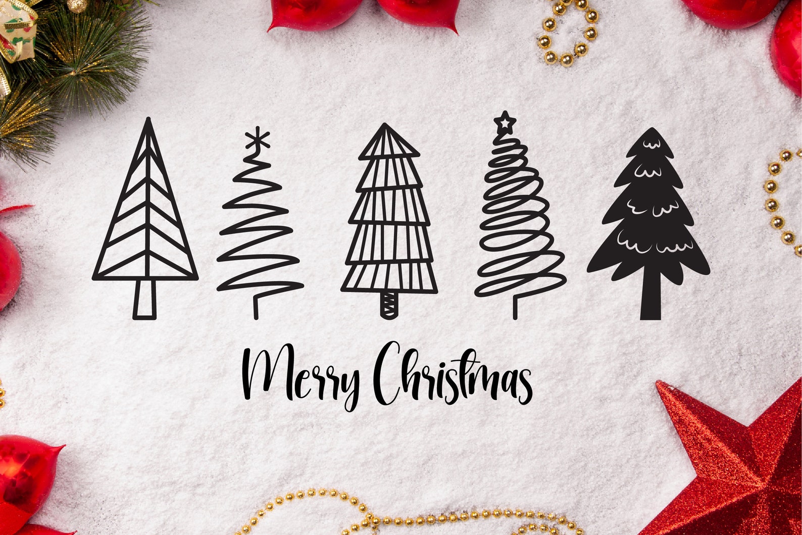 24 Christmas Tree Svg Bundle Christmas Svg Files Christmas - Etsy