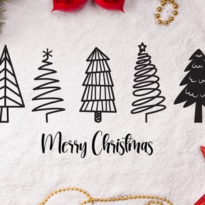 24 Christmas Tree Svg Bundle, Christmas Svg Files, Christmas Tree Svg ...