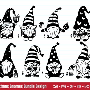 22 Christmas Gnome Svg Bundle, Christmas Gnome Svg, Gnomes, Christmas ...