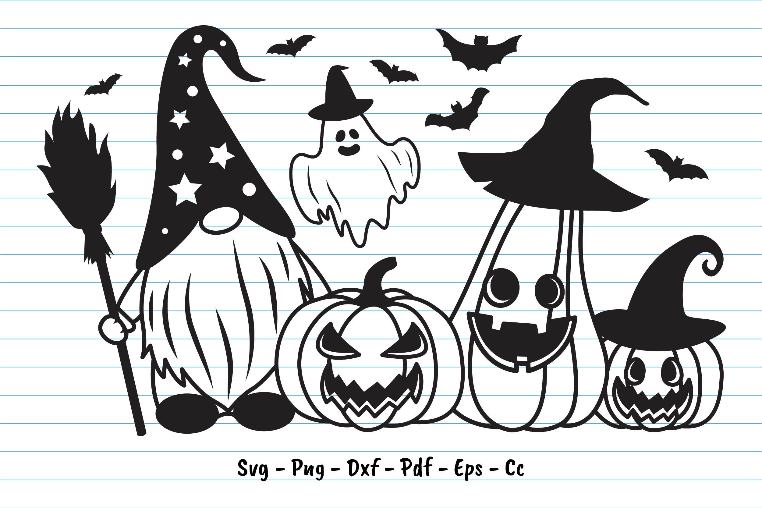 Halloween Sng Halloween Gnome Svg Halloween Pumpkin Svg | Etsy
