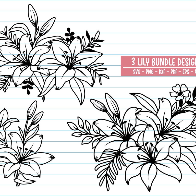 Lily Svg - Etsy