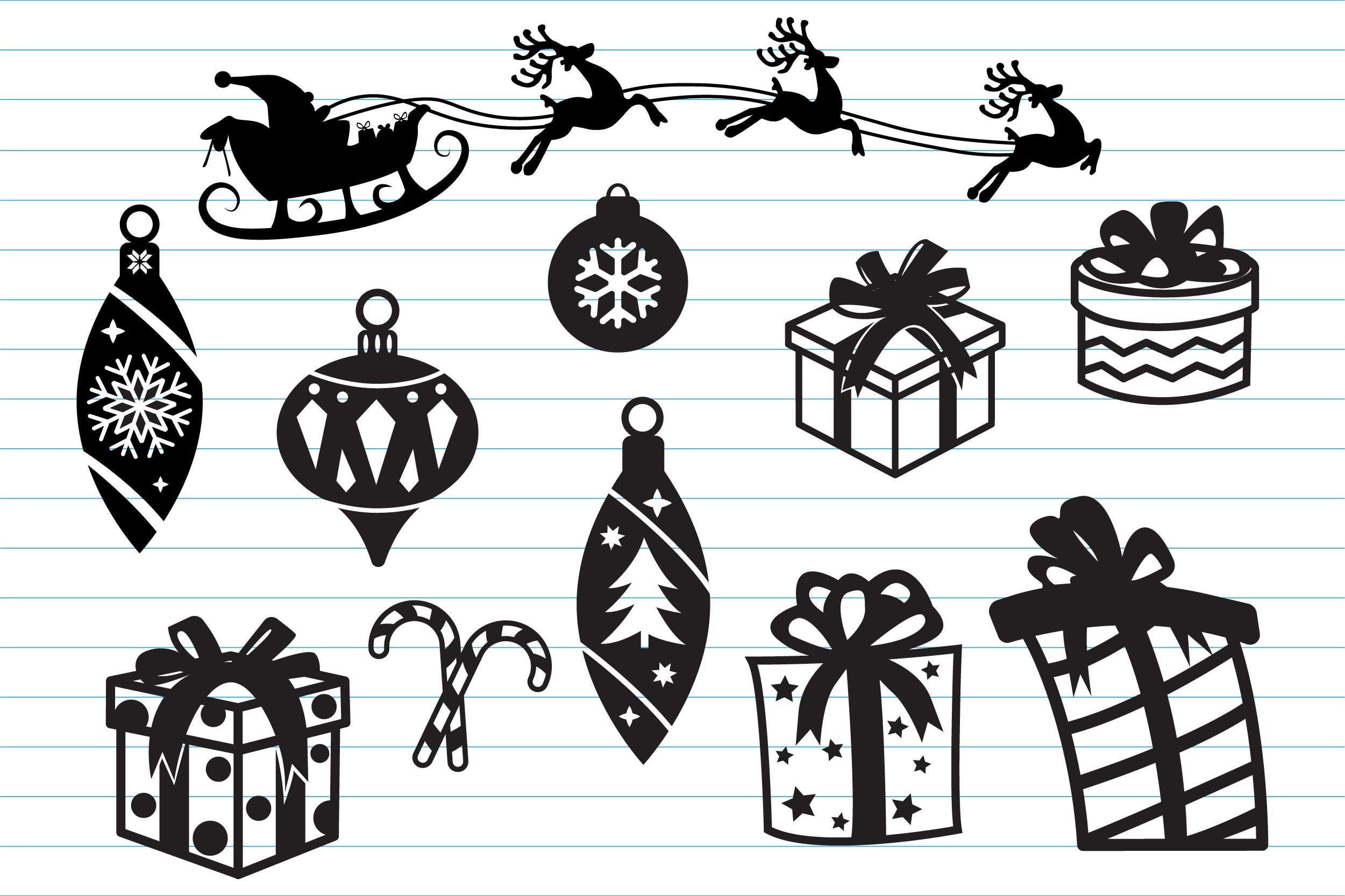 Christmas Svg Bundle Christmas Svg Christmas Elements Svg | Etsy