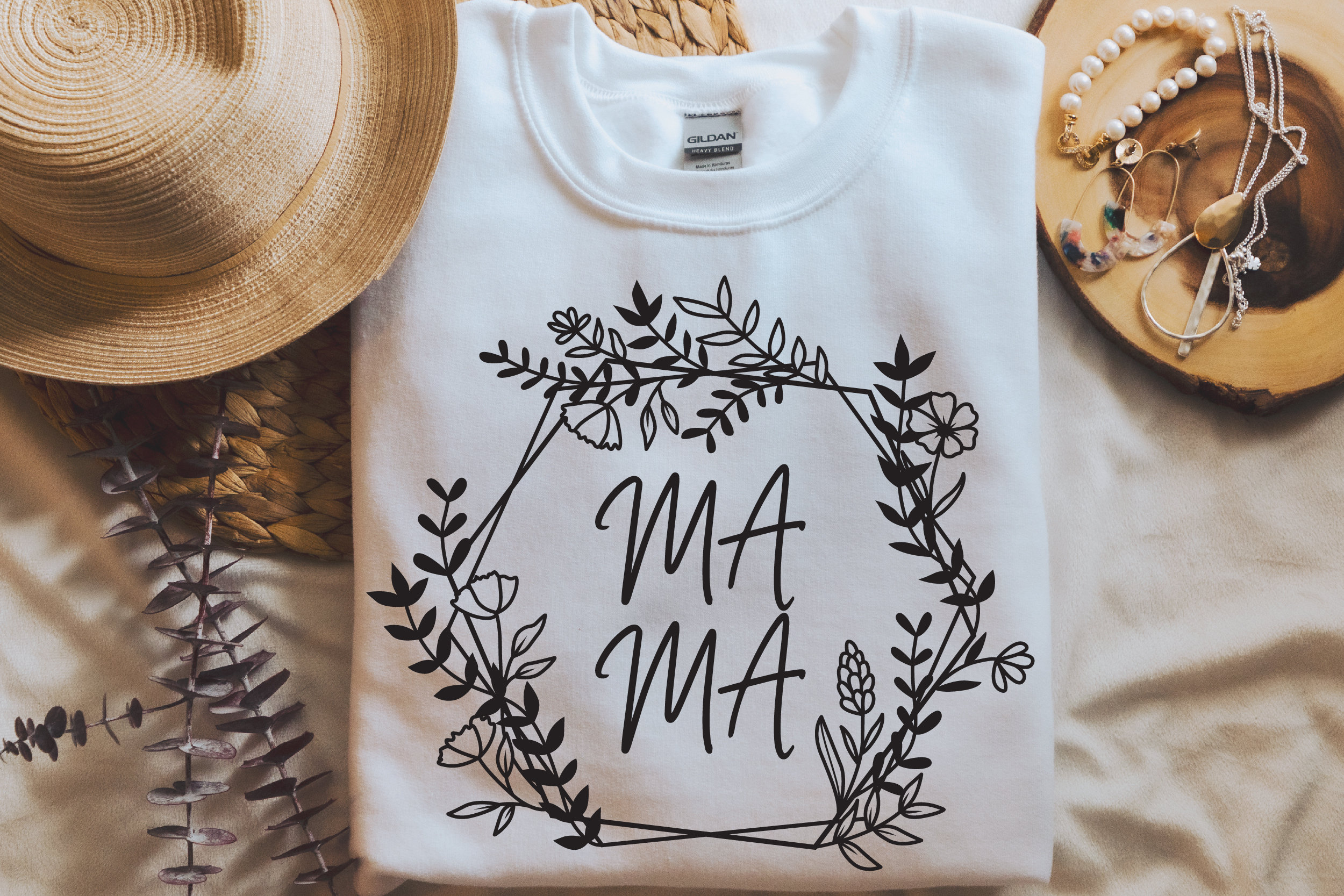 Flower Svg Bundle Mama Flower Frame Svg Design Mama Svg - Etsy