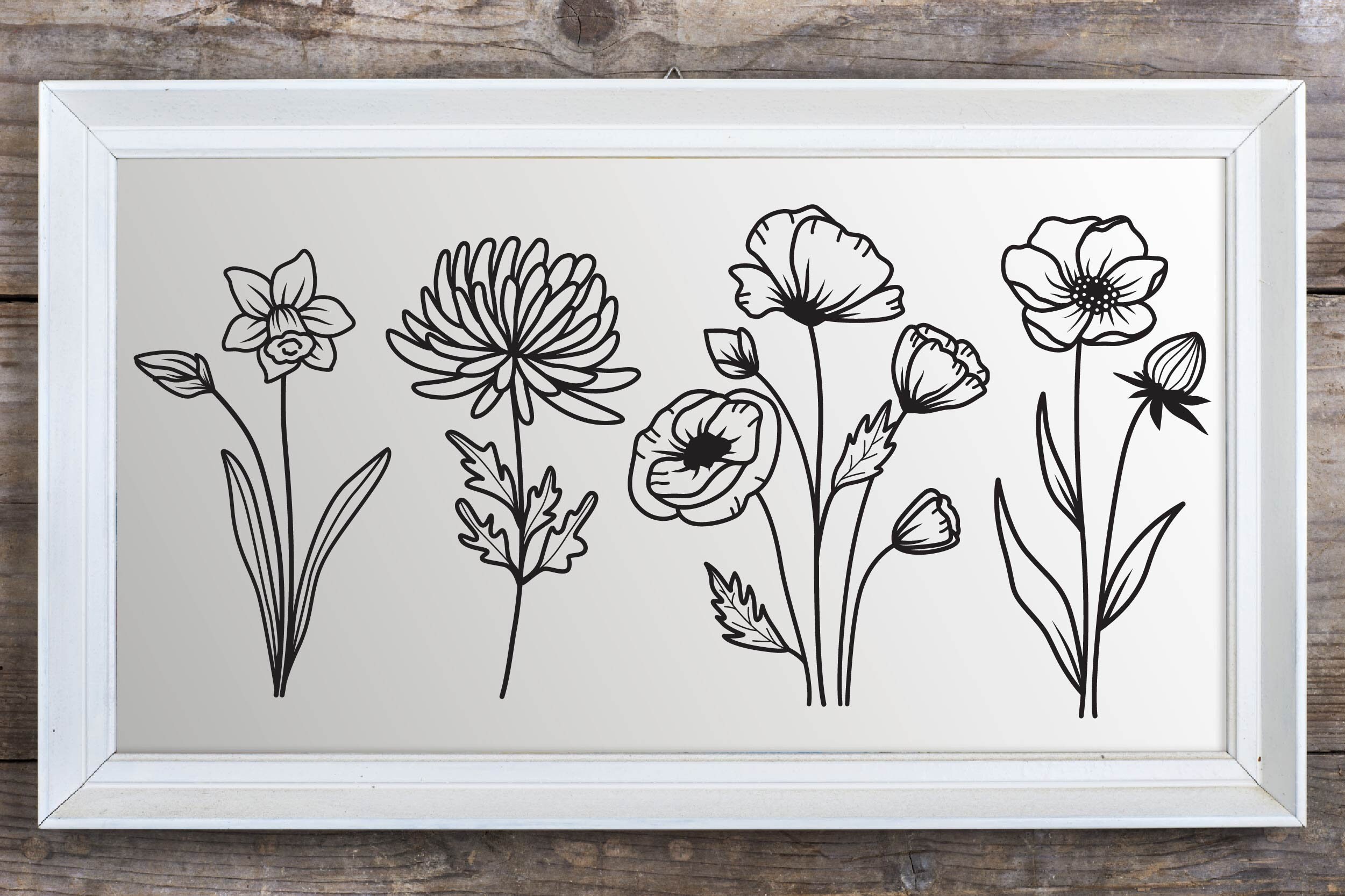 Wildflower Svg Files Flower Svg Floral Svg Flower Shirt - Etsy