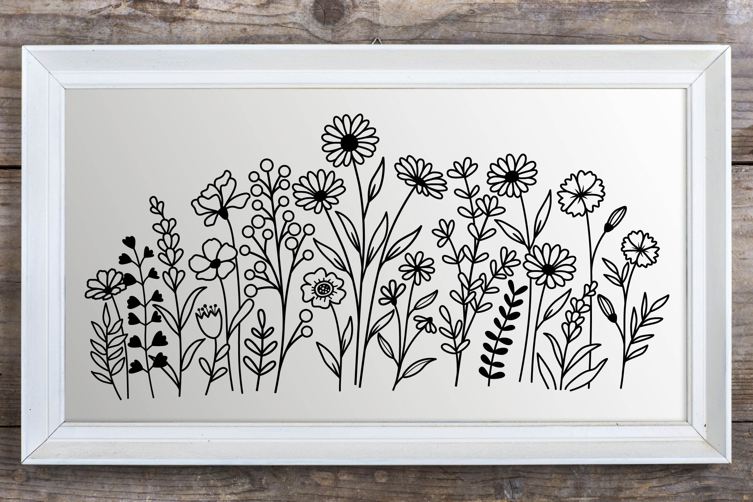 Wildflowers Svg Files Flower Svg Wildflower Svg Flower | Etsy