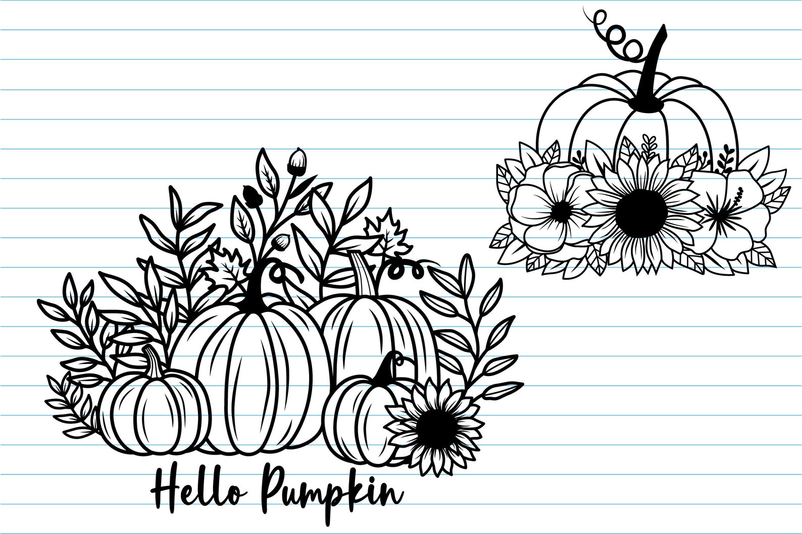 Fall Svg Bundle, Flower Pumpkin Svg, Fall Pumpkin Svg, Gnome Fall Svg ...