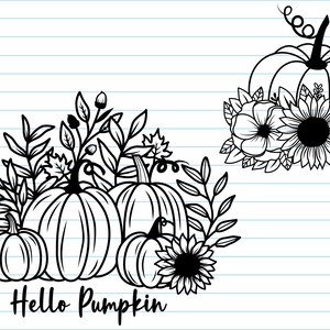 Fall Svg Bundle, Flower Pumpkin Svg, Fall Pumpkin Svg, Gnome Fall Svg ...