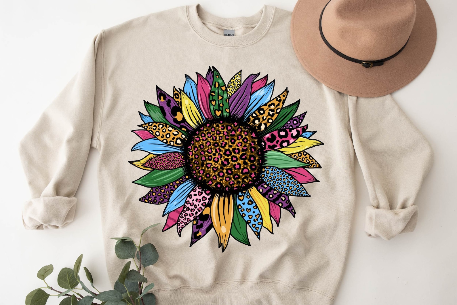 Sunflower Leopard Png Sunflower Leopard Sublimation - Etsy