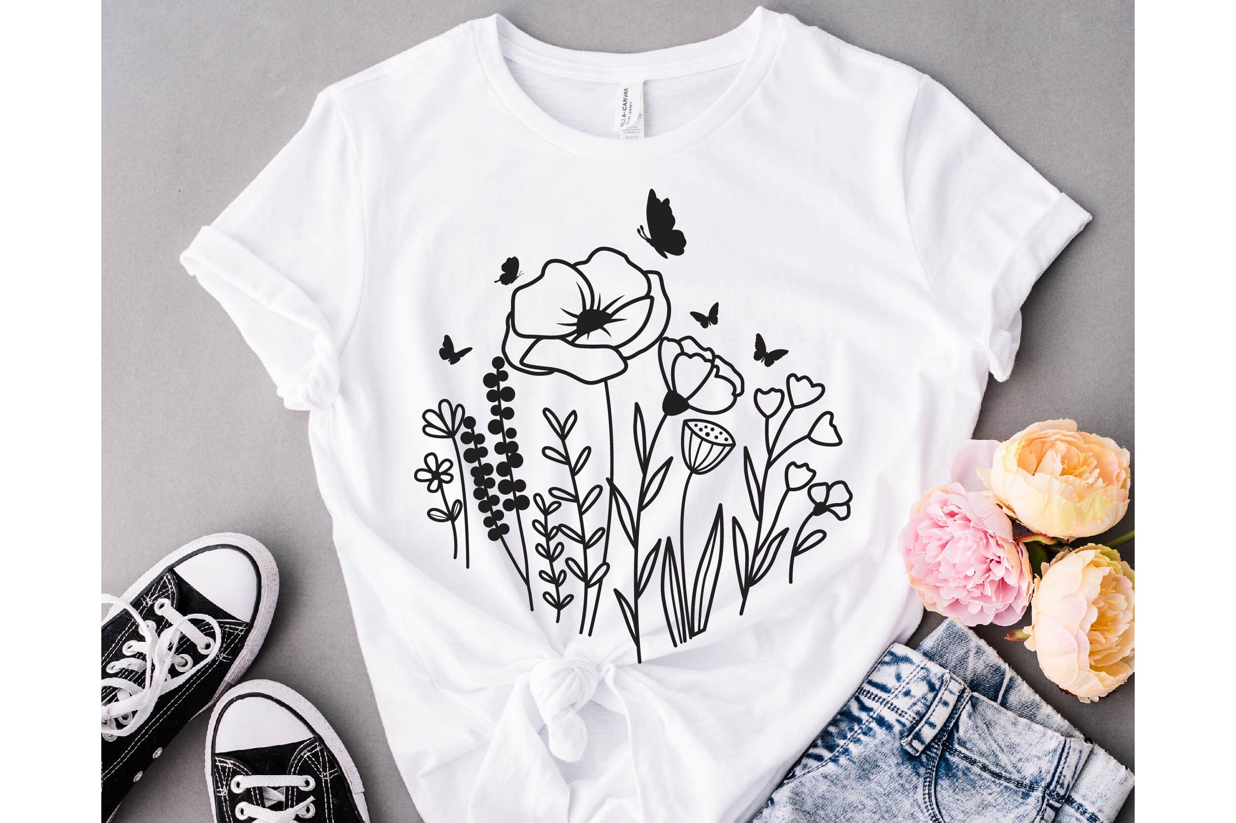 Flower Svg Flower Frame Svg Flower Border Svg Flower Shirt | Etsy