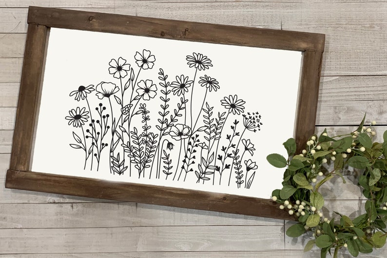 Flower Svg Bundle Wildflower Svg Wildflower Blooms Svg - Etsy