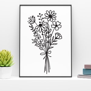 Flower Svg Files, Flower Svg Bundle, Flower Split Svg, Split Floral ...