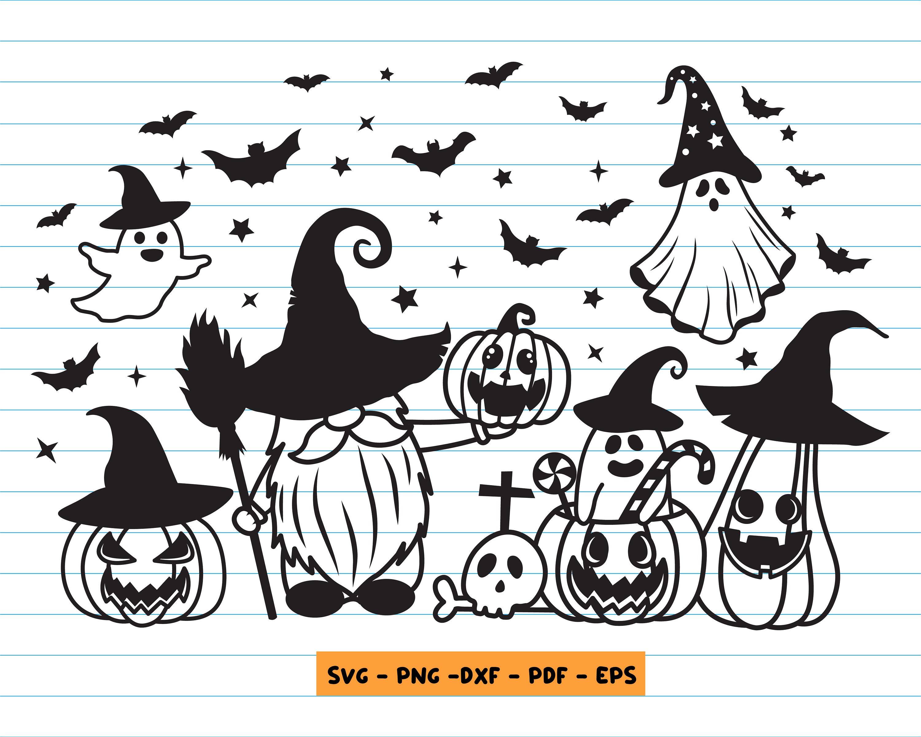 Halloween Svg Files Happy Hallween Svg Halloween Gnome Svg - Etsy
