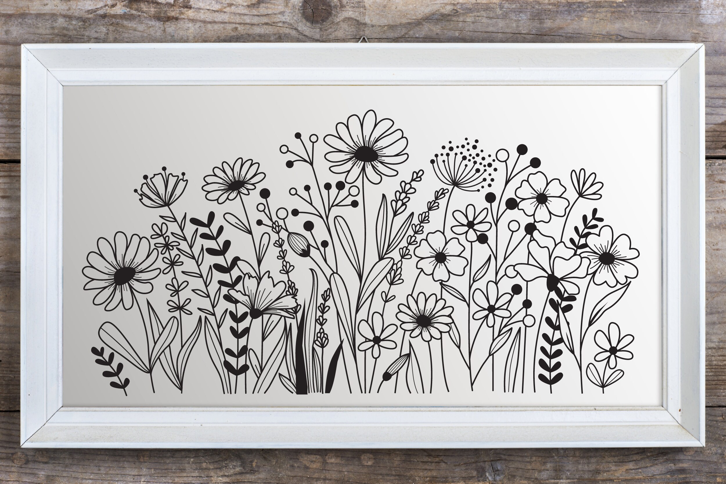 Wildflower Svg Files Flower Svg Hand Drawn Flowers - Etsy Canada
