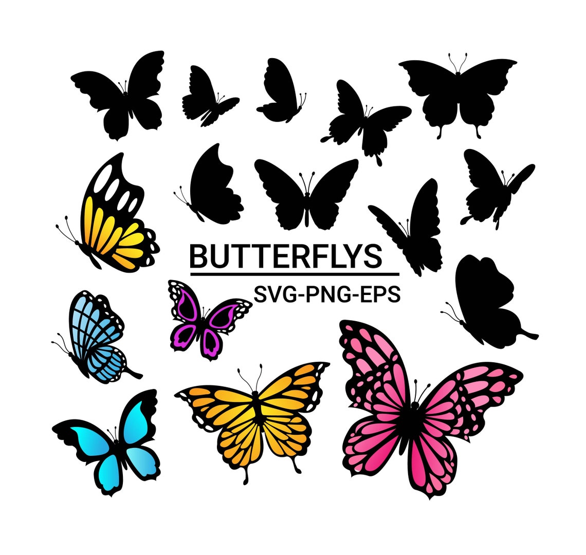 Butterfly Svg Butterfly Bundle Svg Butterfly Cut File - Etsy