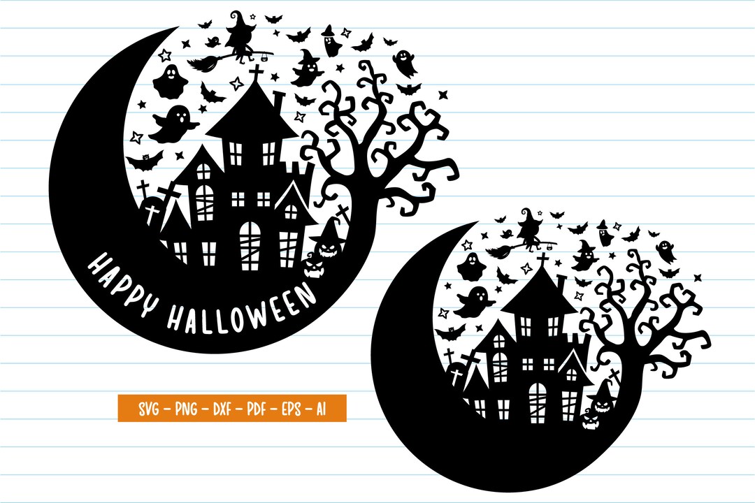 Halloween Svg, Halloween Moon Svg, Halloween Svg, Halloween Svg for ...
