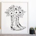 Cowboy Boots With Flower Svg Cowboy Boots Svg Floral Boots - Etsy