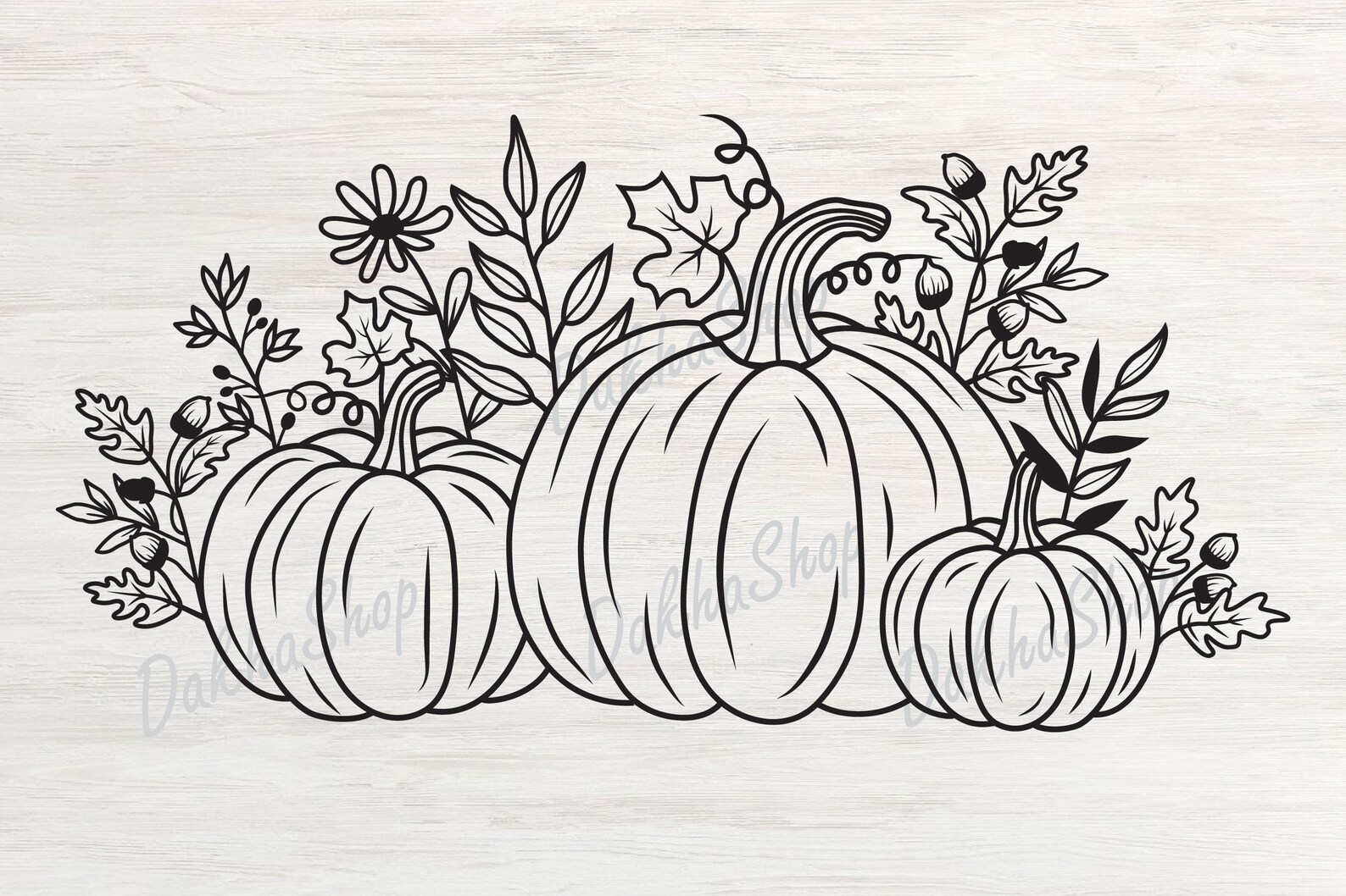 Pumpkin Svg Files, Flower Pumpkin Svg, Wildflower Pumpkin Svg, Fall Svg ...
