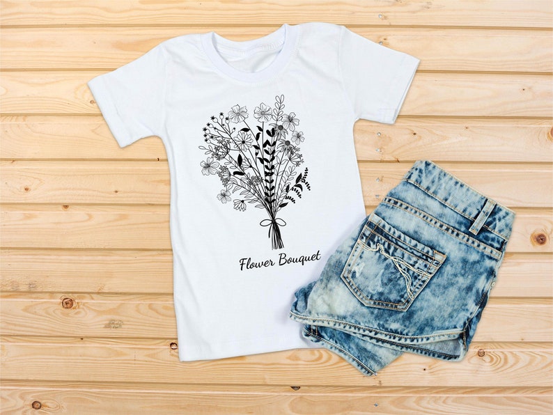 Flower Bouquet Svg, Flower Svg, Spring Svg, Flower Arrangement Svg ...