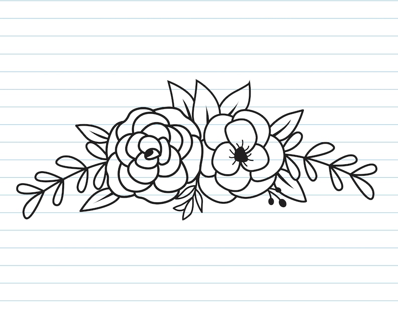 Floral Svg Floral Svg Bundle Flower Svg Cut Files Flower - Etsy