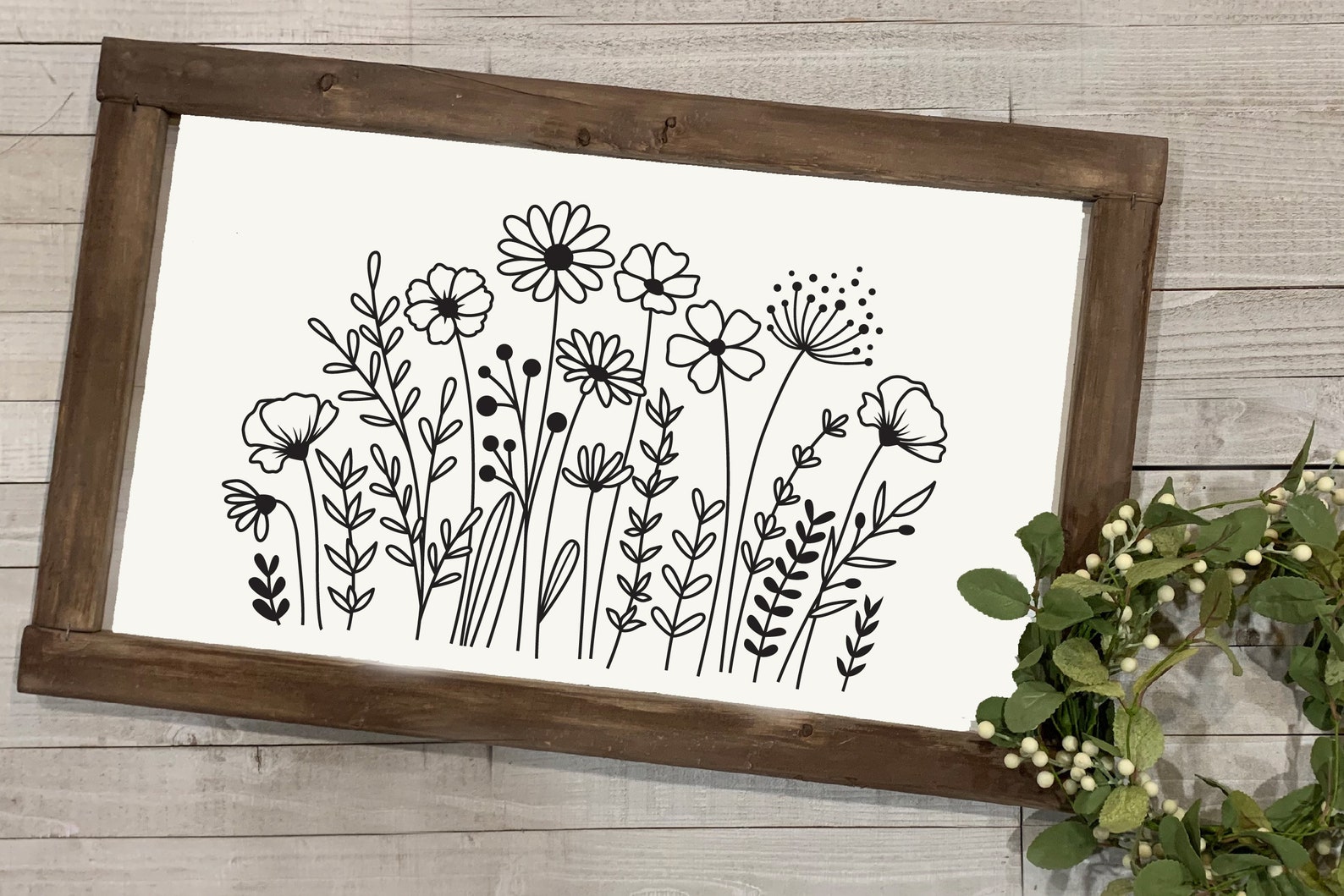 Wildflower Svg Bundle, Wildflower Svg Files, Flower Svg, Flower Border ...