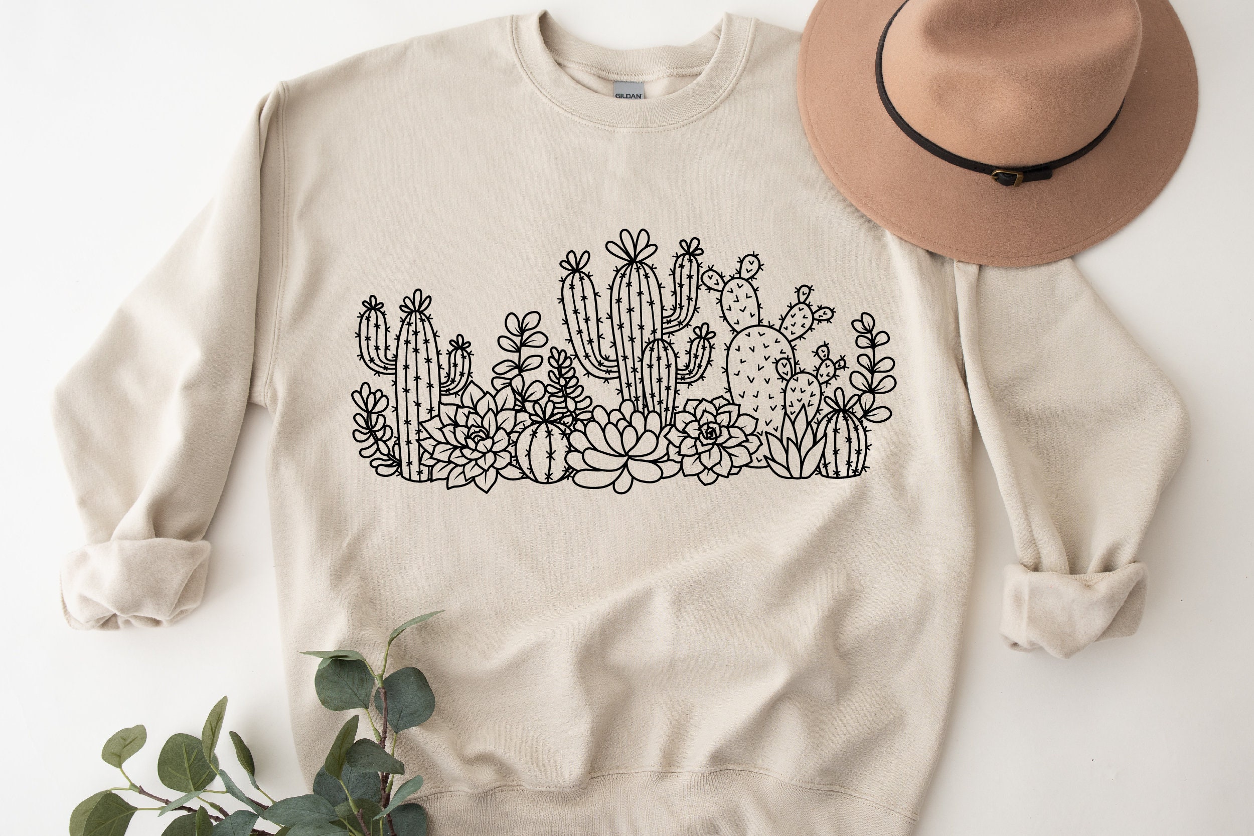 Cactus Svg Files, Cactus Border Svg, Cactus Wildflower Svg, Cactus ...