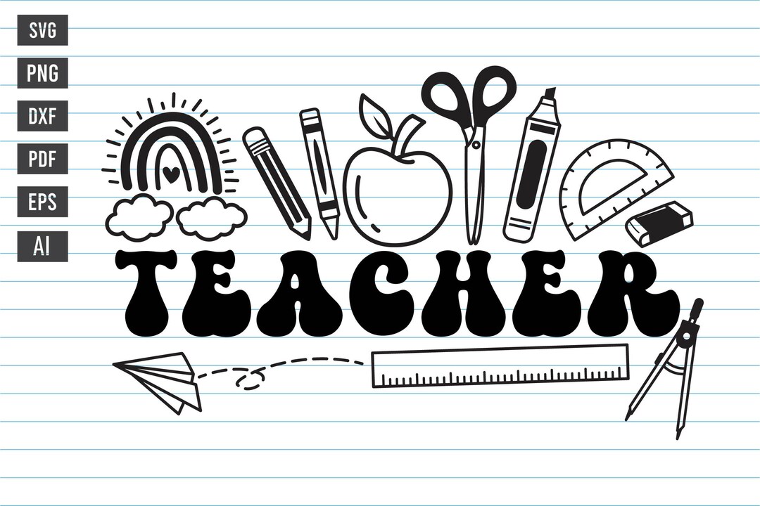 Teacher SVG, School Svg, Back to School Svg, Teacher Gift, Teacher ...