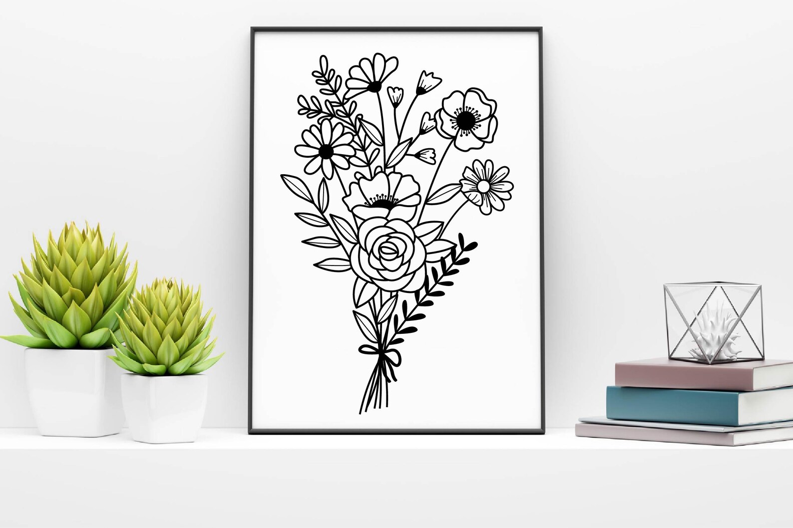 Flower Bouquet Svg Flower Svg Svg Flower Wedding Svg - Etsy